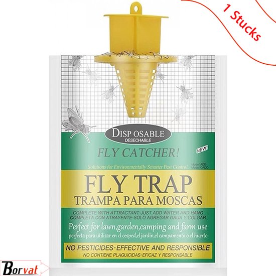 Borvat® | FLYTRAP | Piège à mouches biologique | attrape-mouche | sac ...