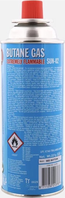 Butaan gasbussen - 4 stuks voordeelverpakking | bol