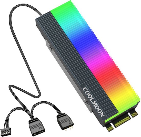 Coolmoon M2 SSD Heatsink RGB | bol