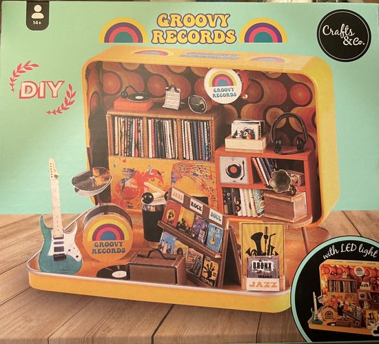 Crafts & Co Miniatuur Groovy Records DIY | bol