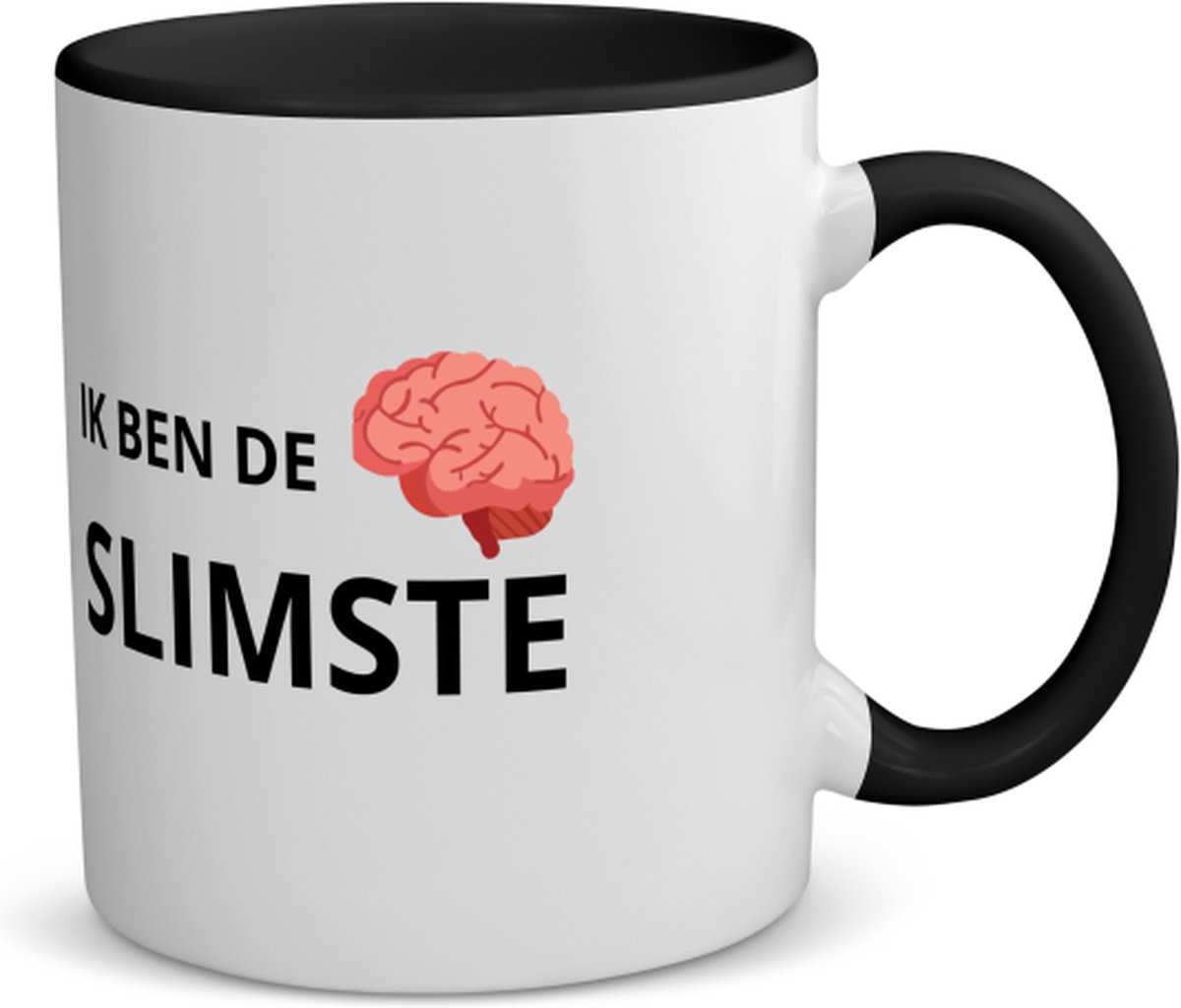 Akyol - ik ben de slimste koffiemok - theemok - zwart - Quotes - slimme ...