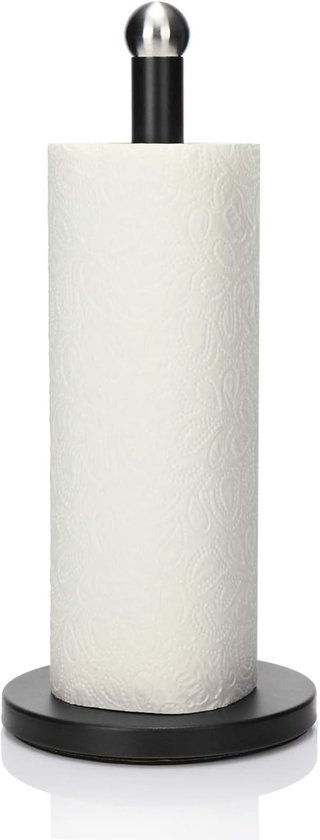 keukenrolhouder staand in zwart - papierrolhouder voor de keuken ...