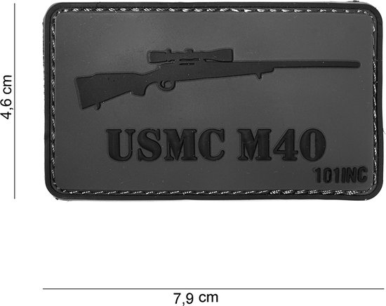 101 Inc Embleem 3D Pvc Usmc M40 15081 | bol