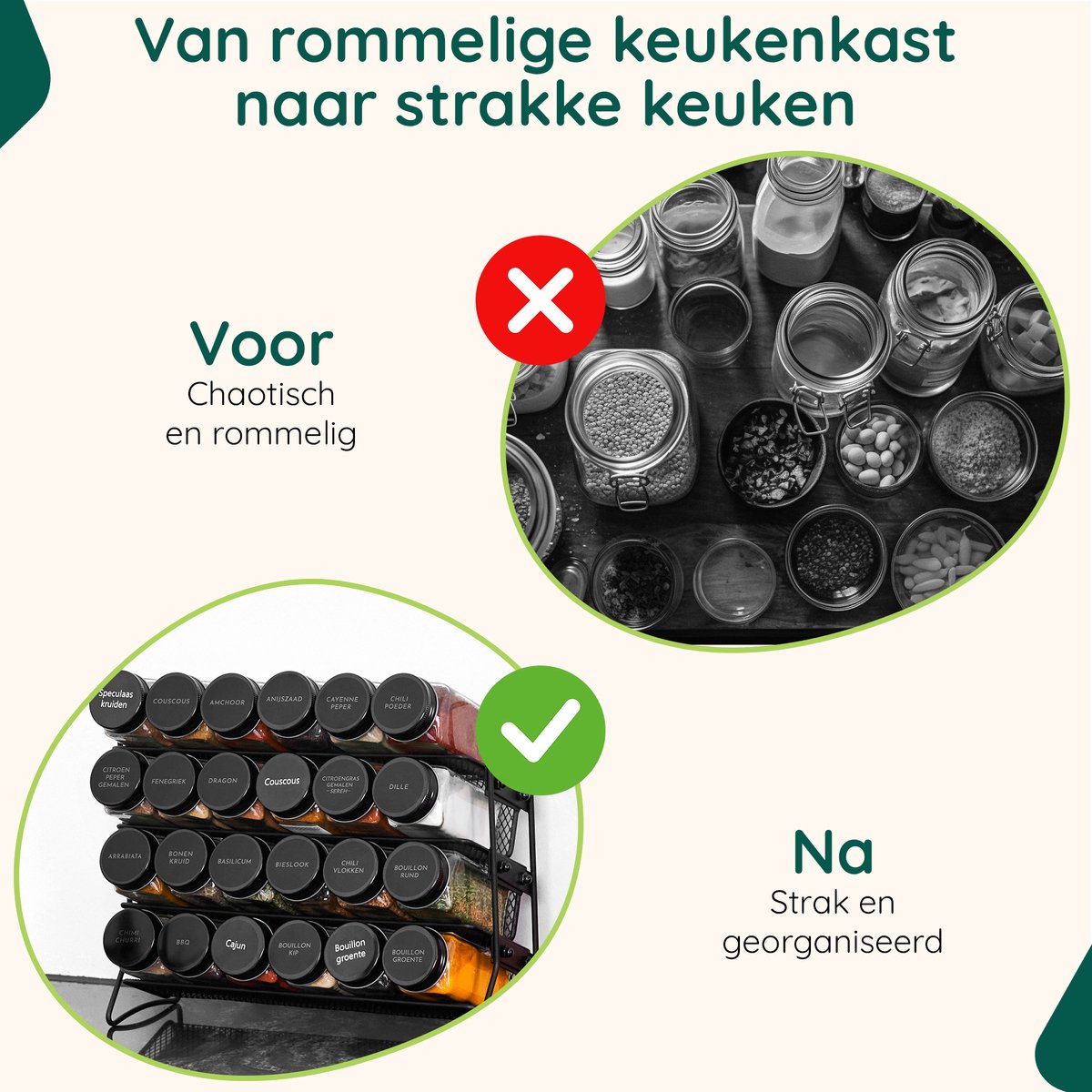 Kruidenrekje Staand - Kruidenpotjes opbergen - Metaal - Zwart - 4 Laags | bol.com