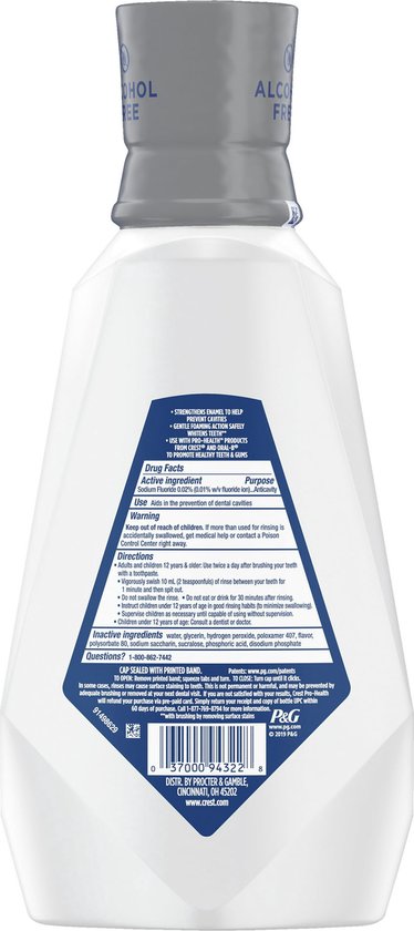 Bain de bouche Crest au fluorure, extra blanchissant | bol