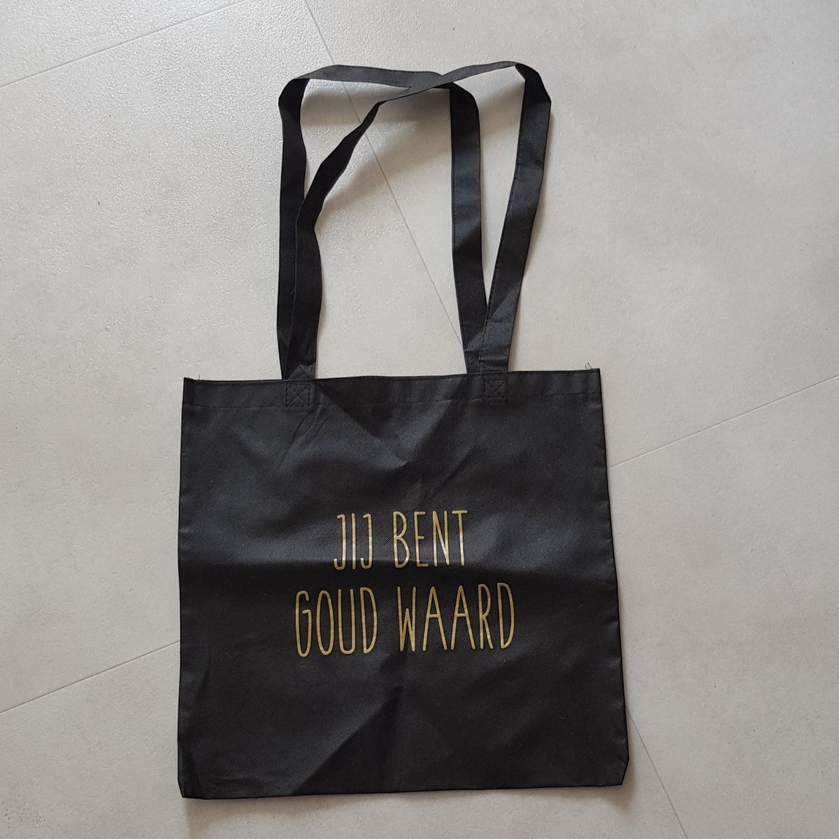 Tas Bedankt tekst jij bent goud waard voor juf meester stage afscheid ...