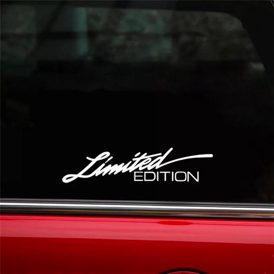 Auto Stickers Limited Edition - Wit Zilver - 2 Stuks - Hoogwaardig ...