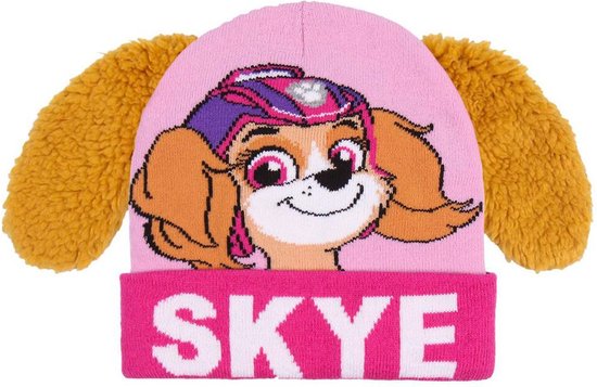 Paw Patrol Winter Muts Skye - Roze - Met oren | bol