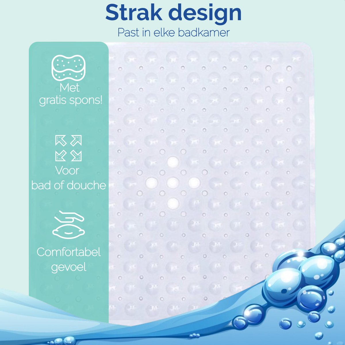 The Original - Douchemat Antislip - Wit - Badmat Anti Slip Met ...