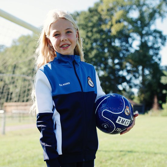 Real Madrid 'RMCF' Voetbal - Maat 5 - Officiële Real Madrid Bal - Blauw ...
