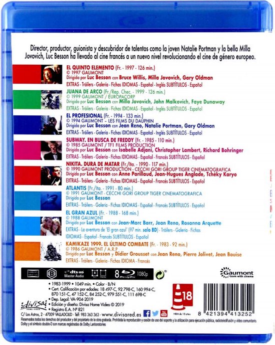 Luc Besson Collection [BOX] [8xBlu-Ray] (Blu-ray), Robert Capron | Dvd ...
