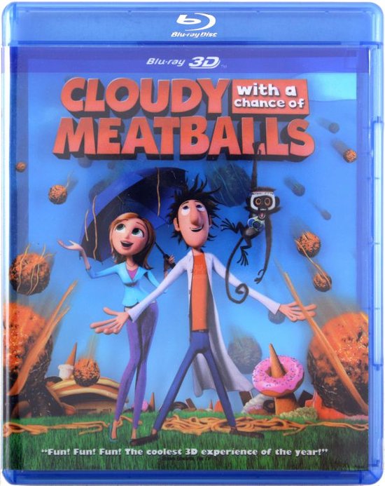 Cloudy with a Chance of Meatballs [Blu-Ray 3D], Bill Hader | Dvd's | bol