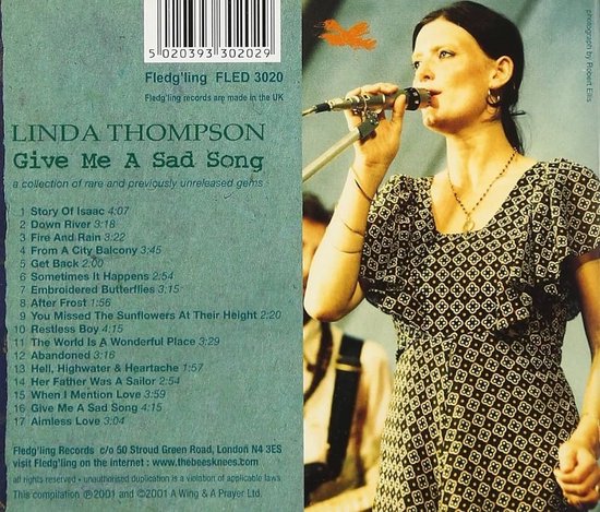 Linda Thompson Give Me A Sad Song Cd Linda Thompson Muziek Bol 2463