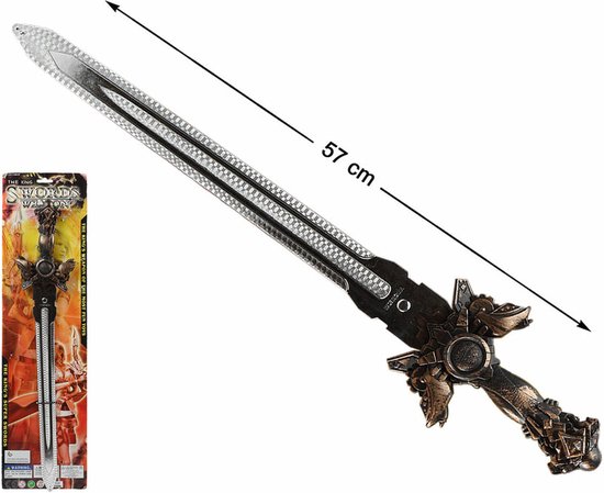 Verkleed speelgoed ridder zwaard van plastic 57 cm - Speelgoed wapens ...