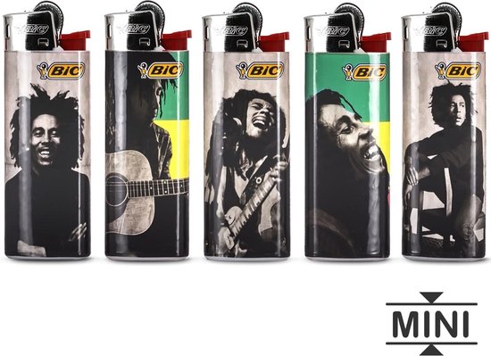 BIC MINI aansteker J25 Display(50stuks) - Design Bob Marley | bol