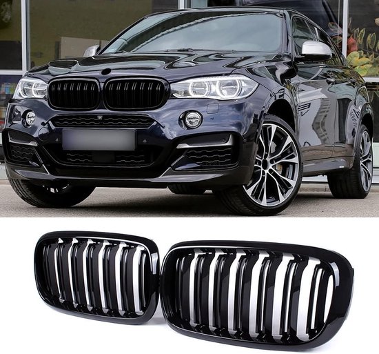 Passend Voor Bmw X5 F15 X6 F16 M Grill Nieren Spijl Sport glans Zwart | bol