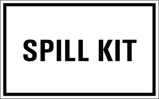 Spill kit sticker 320 x 200 mm | bol