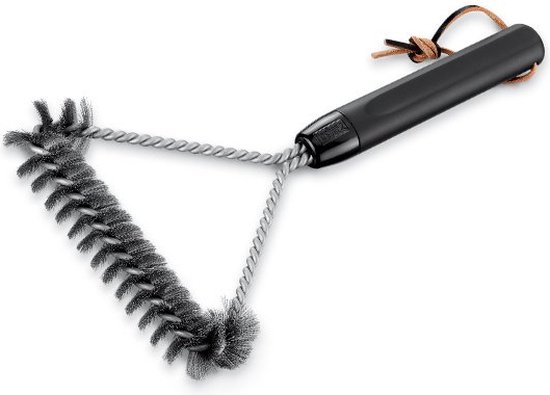 Weber Driezijdige Borstel, Klein, 30 cm - bbq-zaak.nl