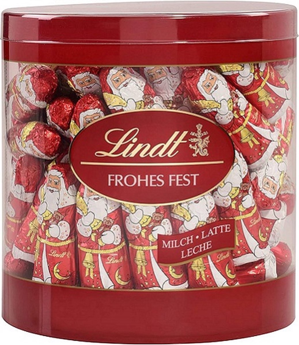 Lindt Mini Santas los, 100 stuks van 10 g elk - doos van 1 kg | bol.com