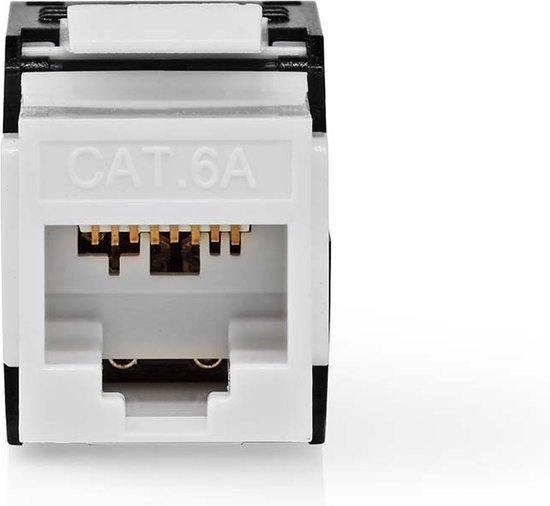 Nedis Keystone - CAT6a - RJ45 Female - U/UTP - ABS - Doos | bol