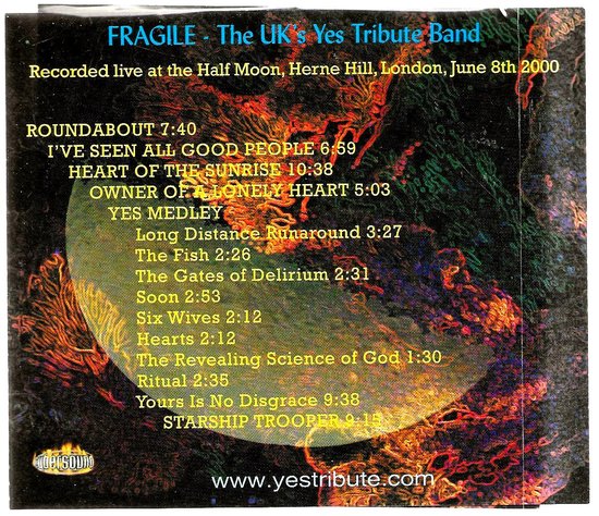 FRAGILE - The UK's YES Tribute Band, Fragile | Musique | bol