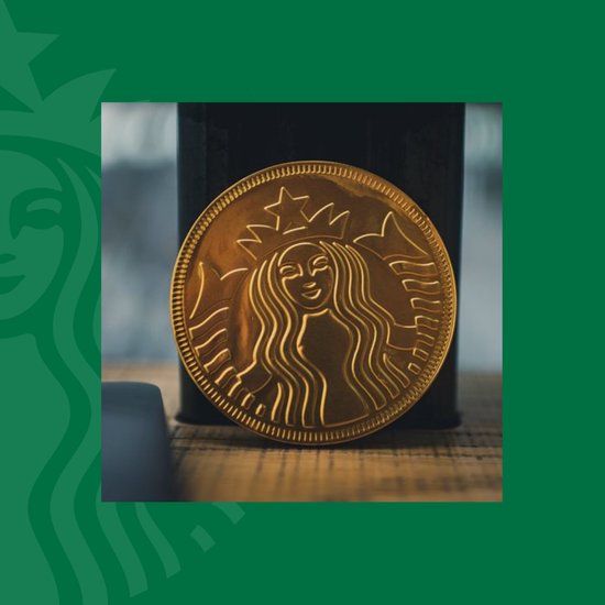 Starbucks® Milk Chocolate Gold Coin 1x | bol.com