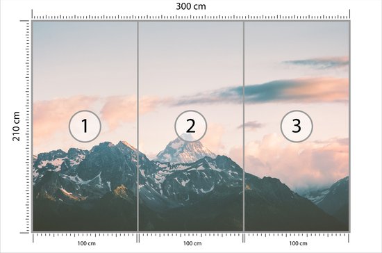 Fotobehang Bergtop | bol