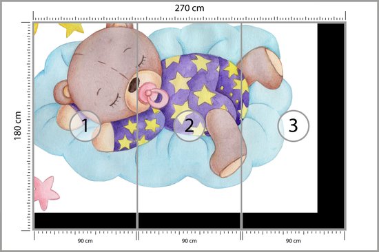 Fotobehang Slapende Beer | bol