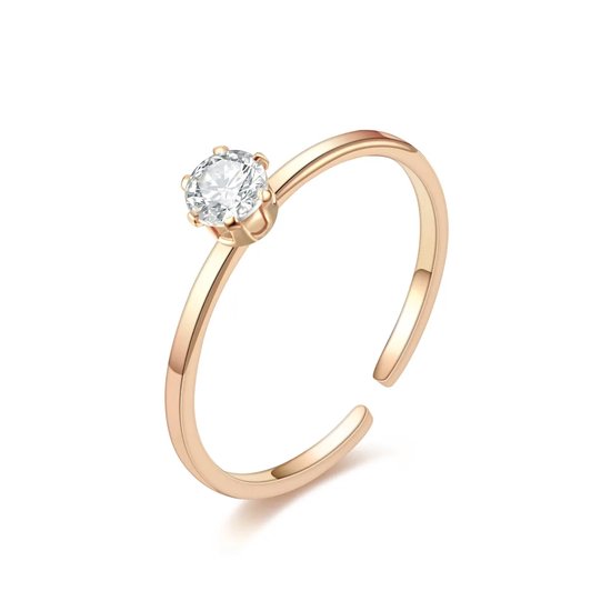 Diamond Ring - Rosé goud | bol.com