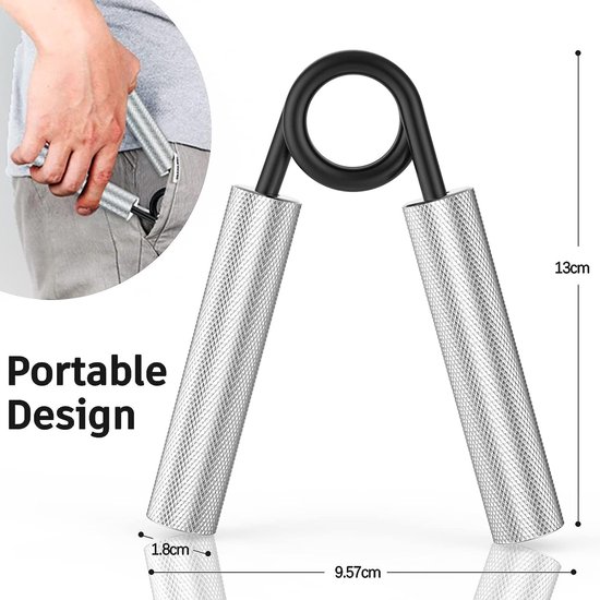 Handtrainer, onderarmtrainer, set van 4 of 6 stuks, 22,5 kg, 157,5 kg ...