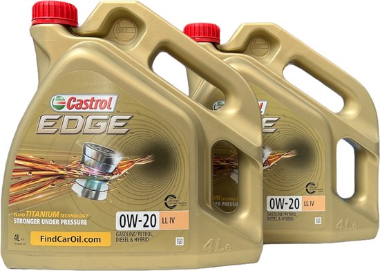 2x Castrol 0w20 LL IV Edge 4L VOORDEELPAK | bol.com