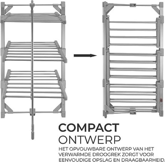 Elektrisch Droogrek - Verwarmd Droogrek - Verwarmd Droogrek | bol