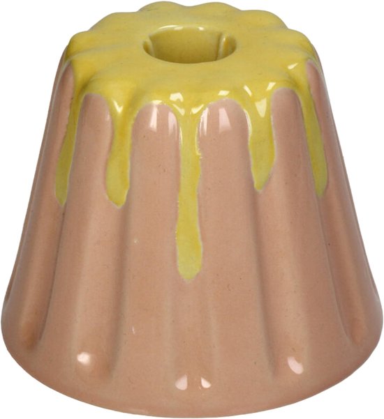 Kersten - Kandelaar 'Pudding' - Perzik | bol