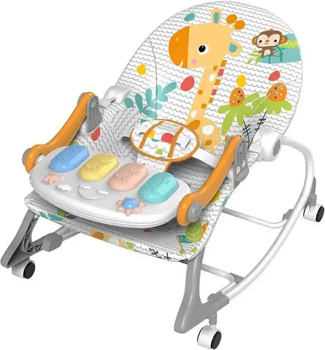 Wipstoel Baby - COMFORTABELE Baby Swing incl. verwijderbare MUZIEKPIANO ...