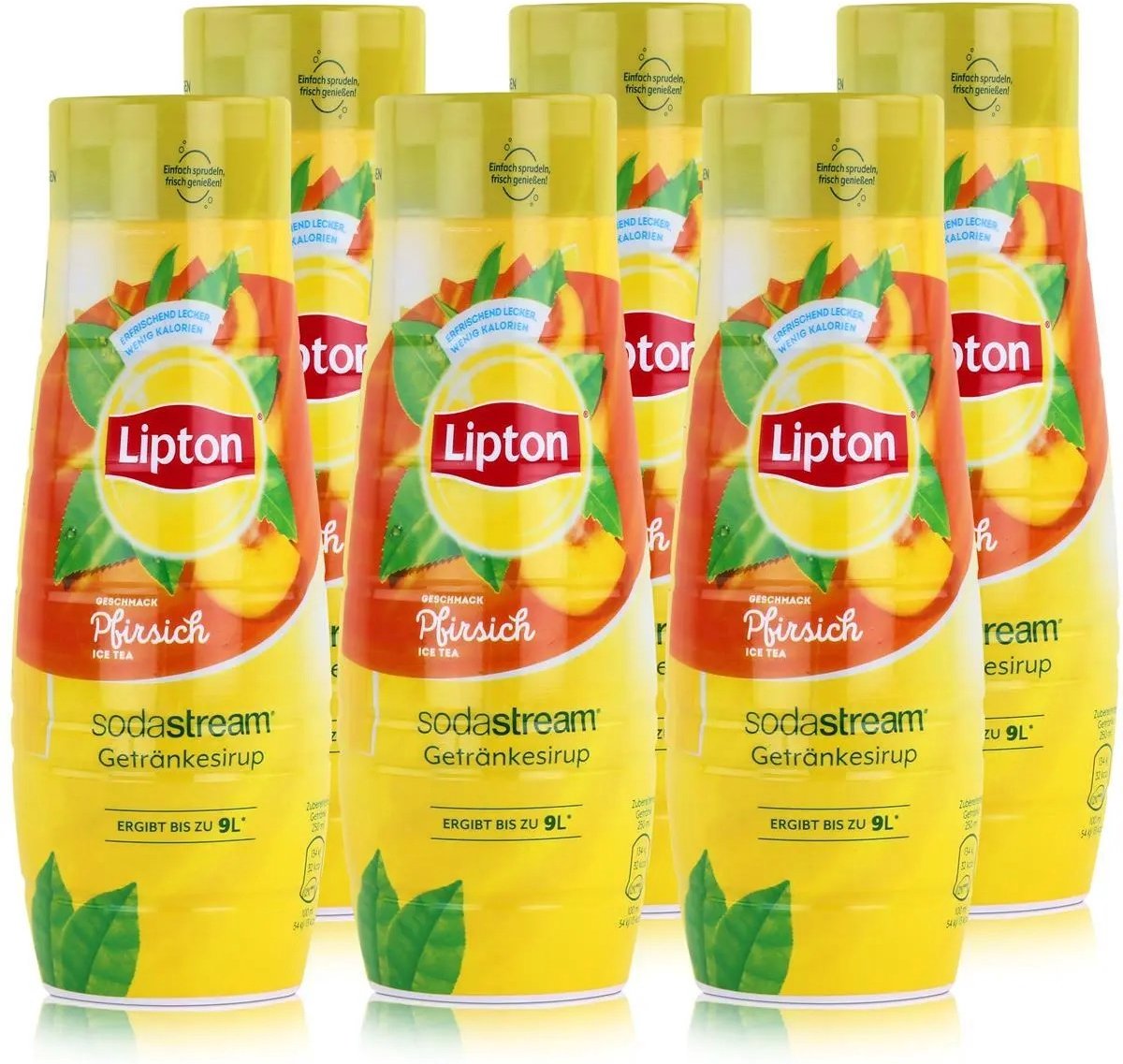 SodaStream Lipton Ice Tea Perzik Siroop - 6 x 440ml | bol
