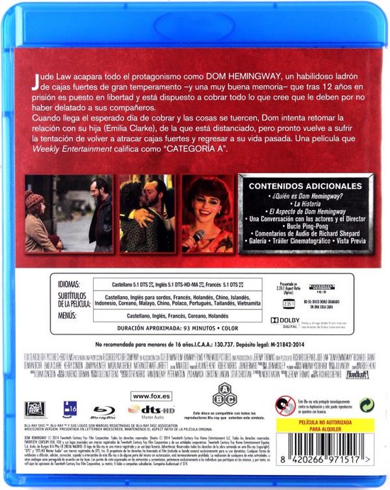 Dom Hemingway [Blu-Ray] (Blu-ray), Richard E. Grant | Dvd's | bol