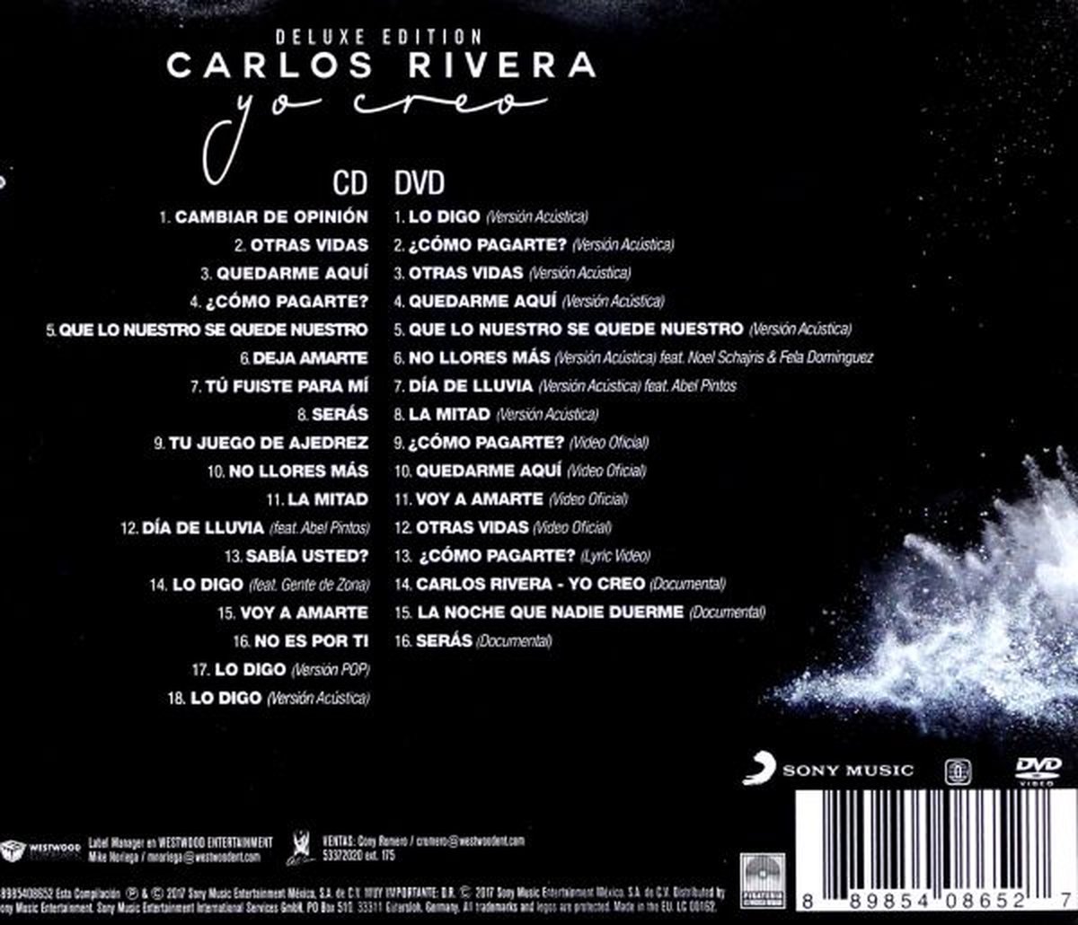 Yo Creo, Carlos Rivera | CD (album) | Muziek | bol
