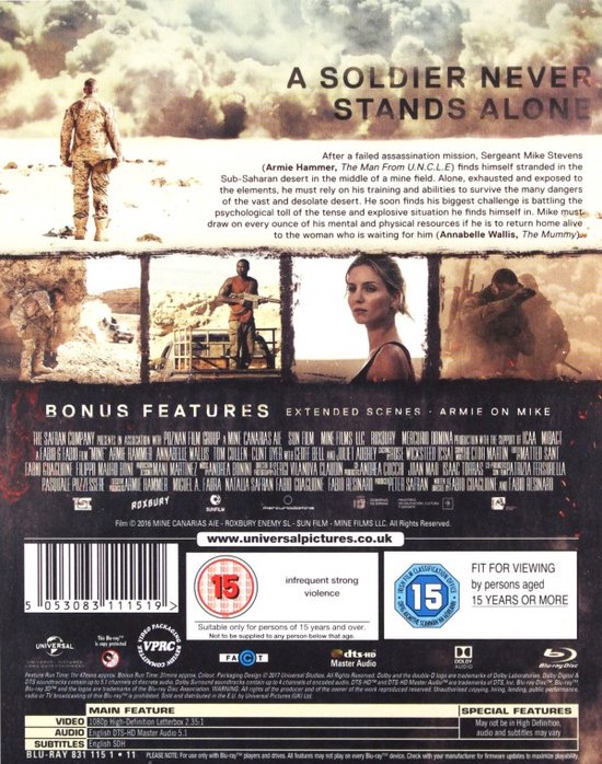 Mine (Blu-ray), Armie Hammer | Dvd's | bol