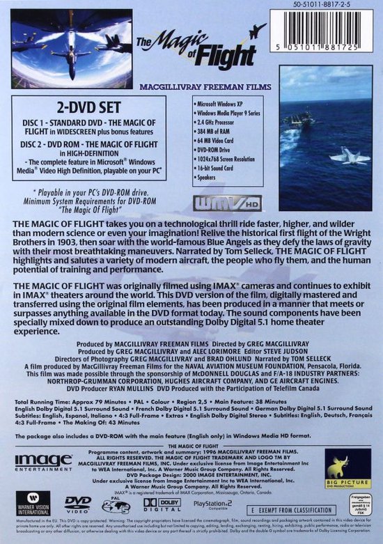 Imax - The Magic Of Flight [DVD] [2DVD] (Dvd), Tim Curry | Dvd's | bol