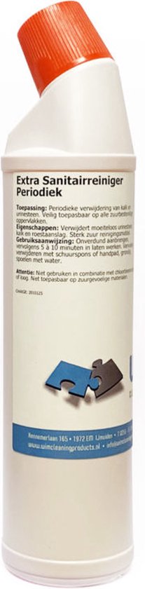 Extra sanitair reiniger periodiek - ontkalker - vanillegeur | bol