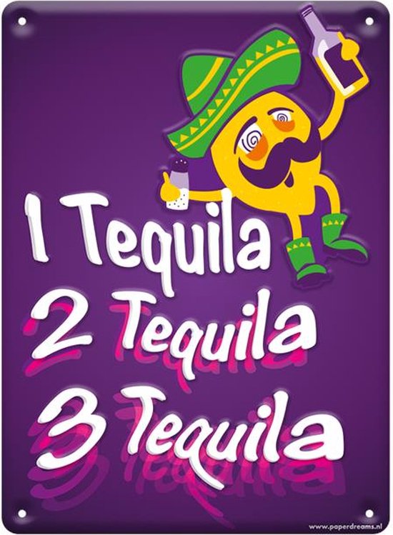 Metal signs - Drink tequila | bol.com