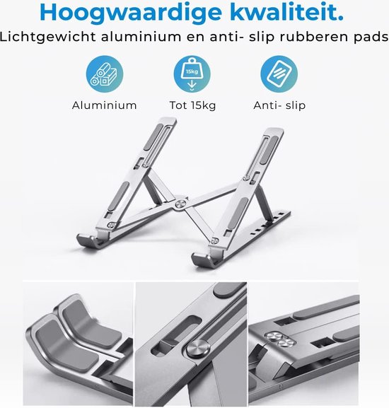 Laptop Standaard, Ergonomische Laptop Stand, Verstelbare Laptophouder ...