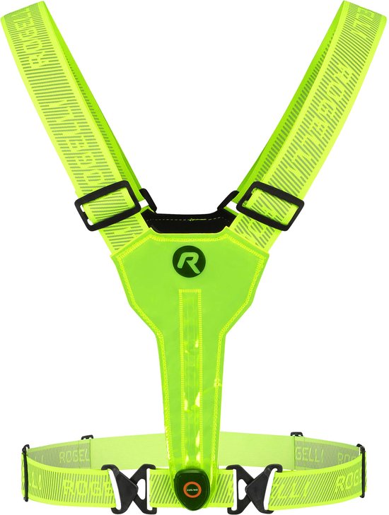 Rogelli Led vest USB Hardloopvest - Veiligheidsvest Unisex - Yellow ...