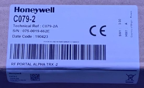 Honeywell Galaxy C079-2 Rf-Portal In Kunststof Kast RF Portal Alpha TRX ...
