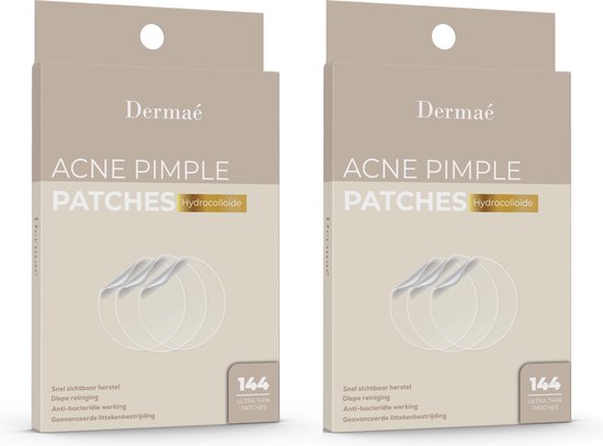 Duo pack Dermaé Pimple patches 288 Stuks - Acne patch - Puisten Patches ...