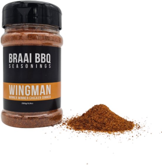 Braai BBQ - Wingman Rub - Kruiden & Specerijen - 280 g | bol.com