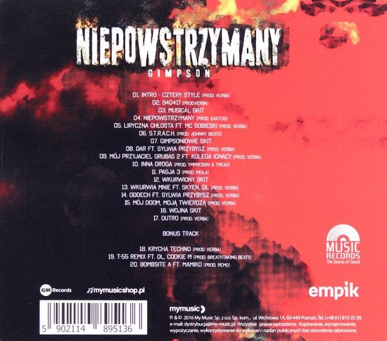 Gimpson: Niepowstrzymany [CD], Gimpson | Muziek | bol