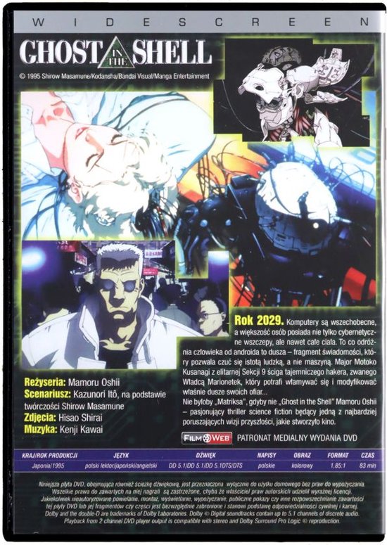 Ghost in the Shell [DVD] (Dvd), Akio Ôtsuka | Dvd's | bol