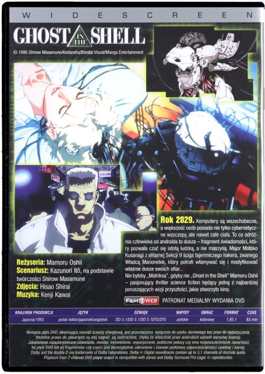 Ghost in the Shell [DVD] (Dvd), Akio Ôtsuka | Dvd's | bol