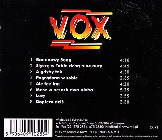 Vox: Vox [CD], Vox | Muziek | bol